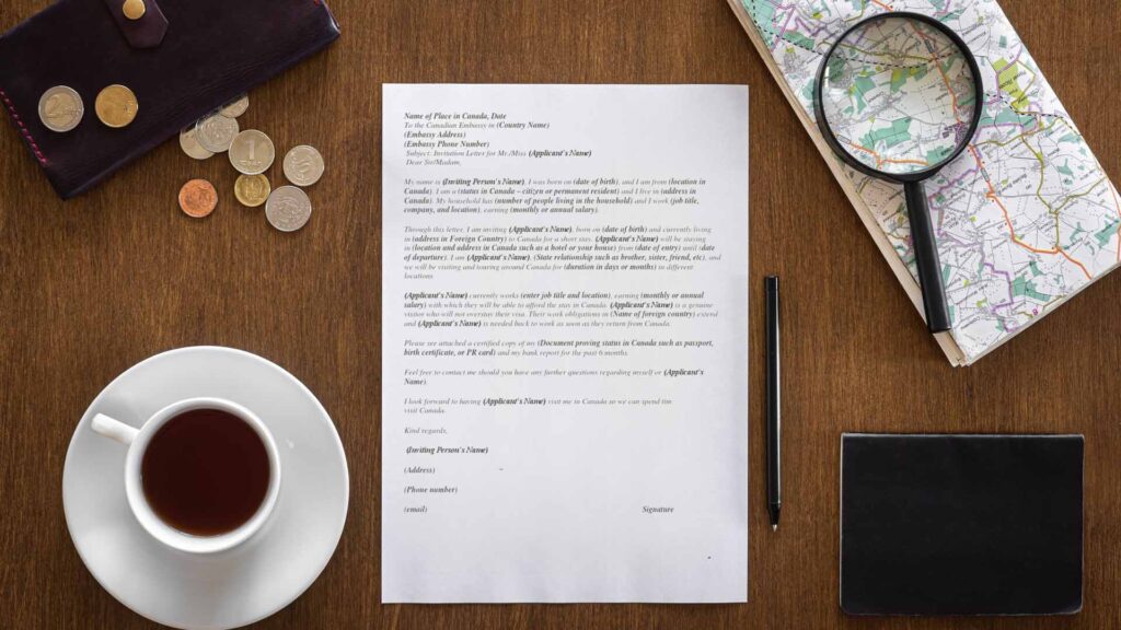 Letter of Invitation Canada Sample - Easy Way | Visalibrary